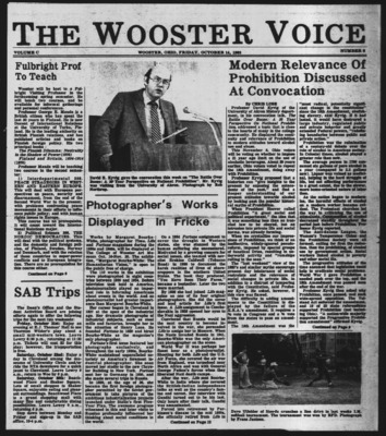 "The Wooster Voice (Wooster, OH), 1983-10-14" by Wooster Voice Editors