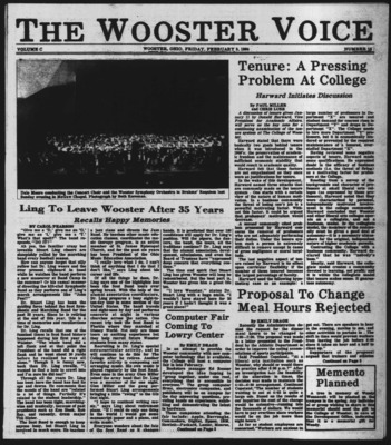 "The Wooster Voice (Wooster, OH), 1984-02-03" by Wooster Voice Editors