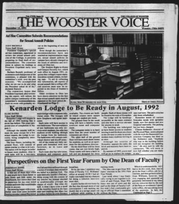 "The Wooster Voice (Wooster, OH), 1991-12-13" by Wooster Voice Editors