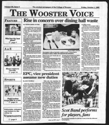 "The Wooster Voice (Wooster, OH), 1993-10-01" by Wooster Voice Editors