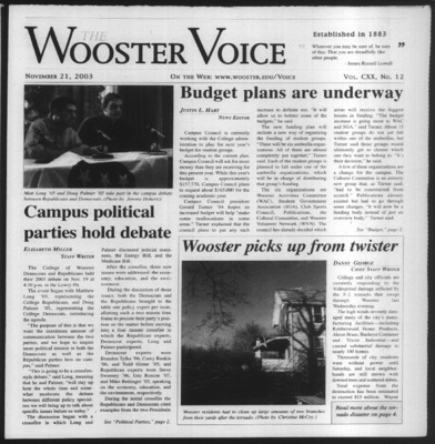 "The Wooster Voice (Wooster, OH), 2003-11-21" by Wooster Voice Editors